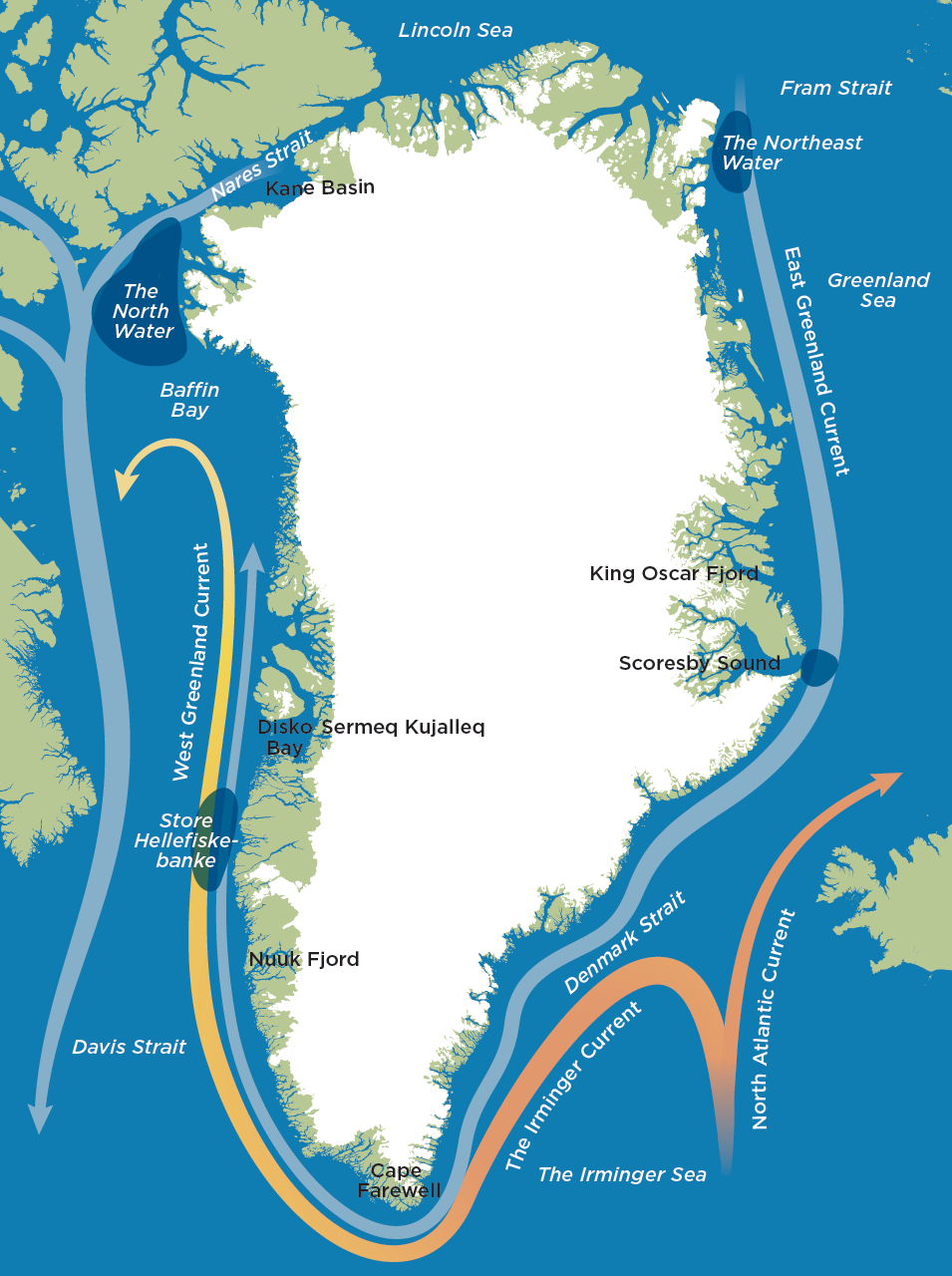The sea and the fjords – Trap Greenland